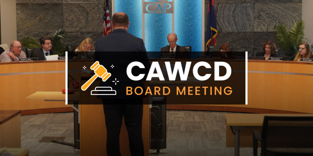 Jan. 5, 2023 CAWCD Board Meeting – Five Maricopa County Board Members ...
